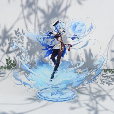 Genshin Ganyu A Anime Cartoon Acrylic Figure Puppet Doll Plate Desk ...