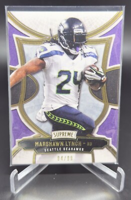 2015 Topps Supreme Violet Marshawn Lynch SP /99 Seattle Seahawks | eBay