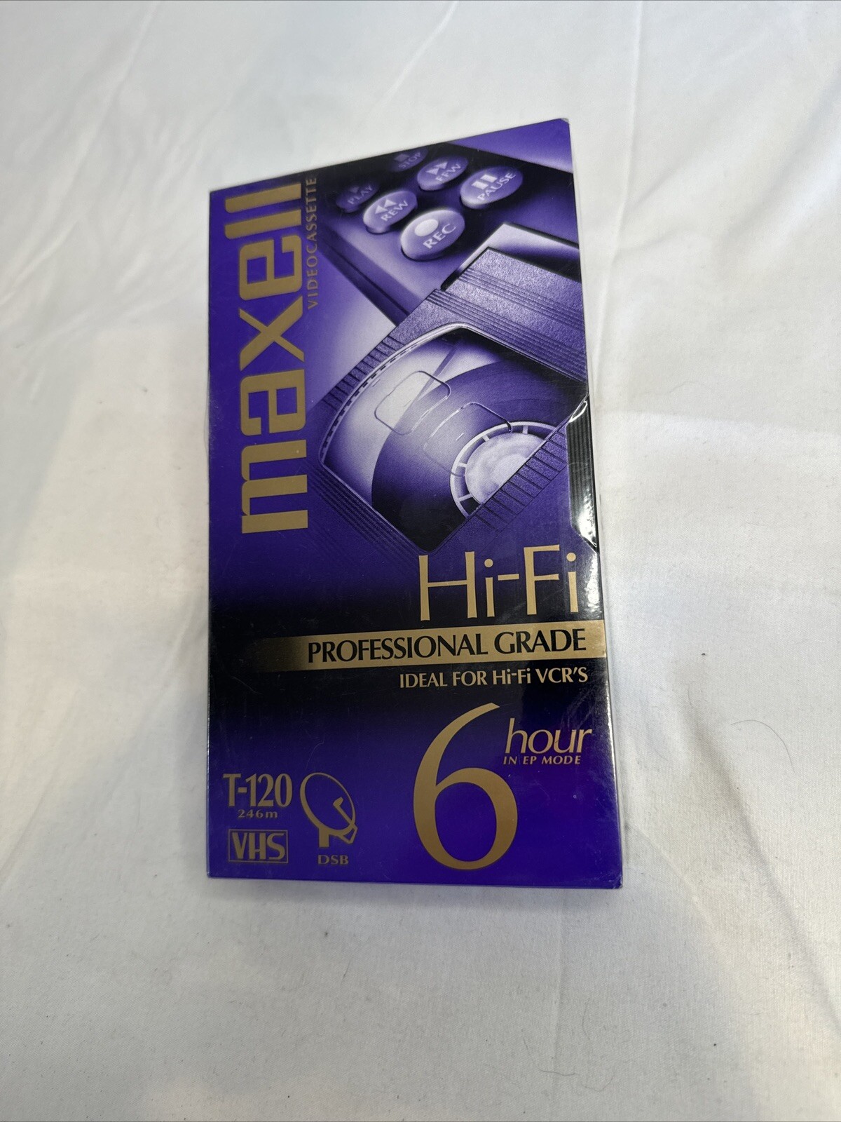 Maxell High Fidelity XL-HIFI 120 Blank VHS Epitaxial Videocassette Tape ...