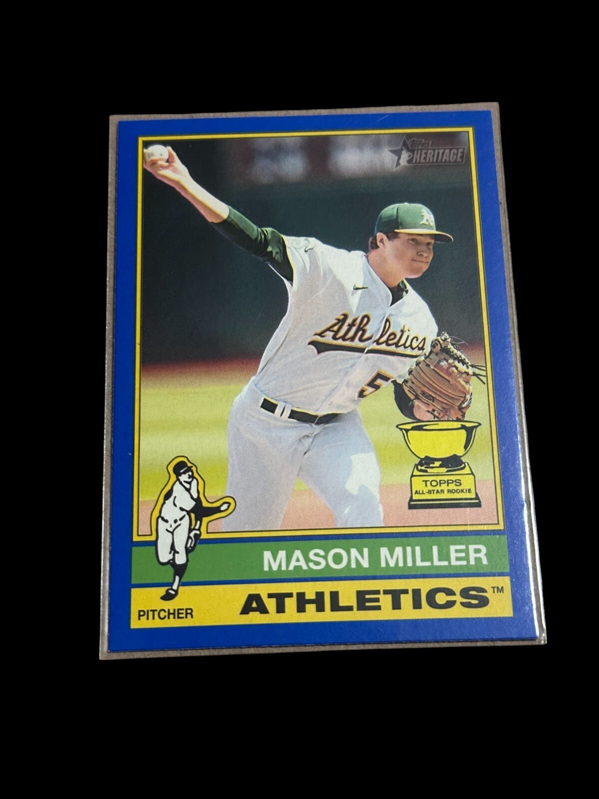 Mason Miller 2025 Topps Heritage #405 Dark Blue Border Price Guide ...