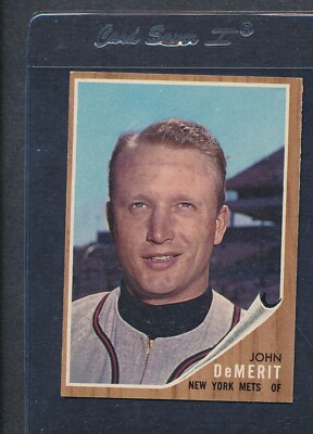 1962 Topps #004 John DeMerit Mets EX *4909 | eBay