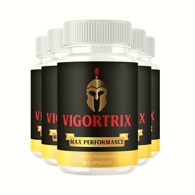 5-Pack Vigortrix Pills, Natural Energy & Stamina Support for Men - 300 ...
