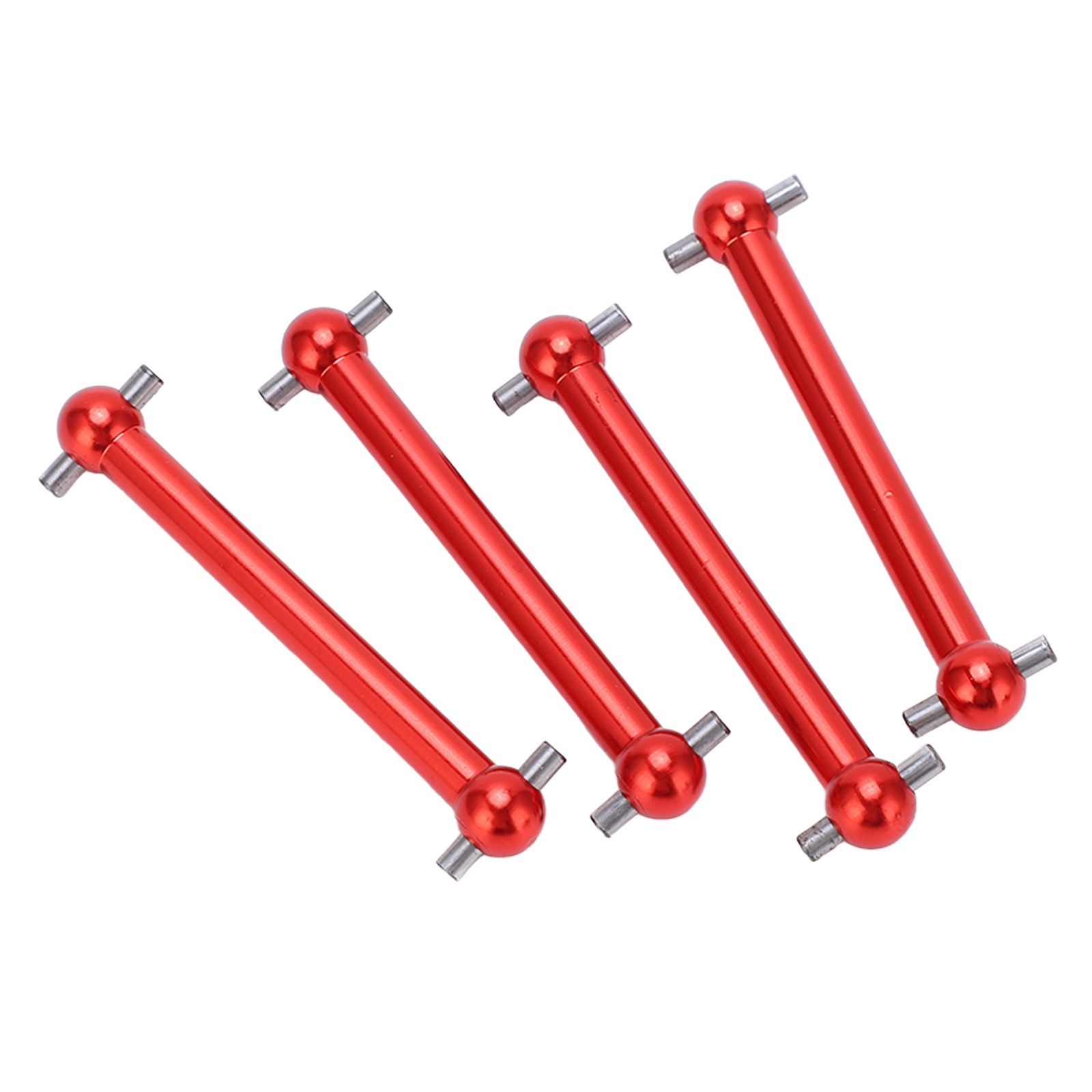 (red)Front And Rear Dog Bone Flexible Aluminium Alloy 4pcs RC Dog Bone ...