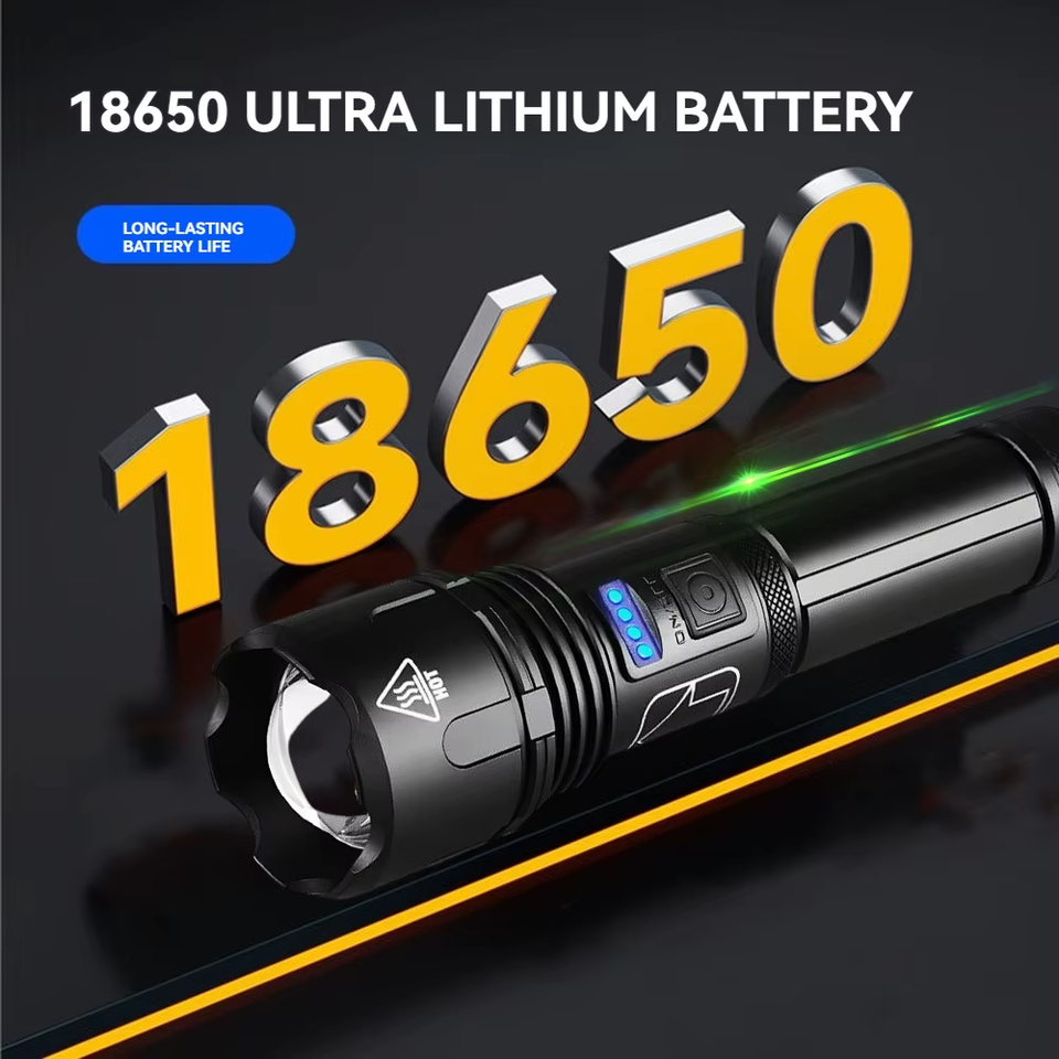Metal Super Bright Long Range LED Flashlight Tactical Light ...