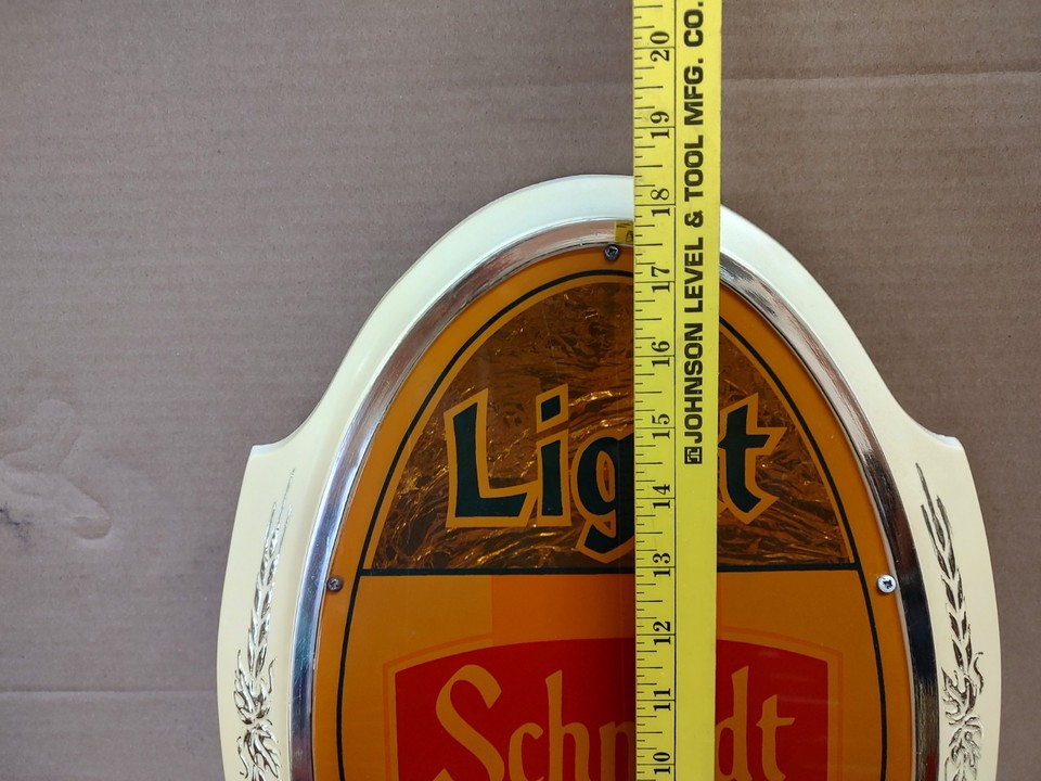 Schmidt Light Beer Sign, Lights Up Neon Green | eBay
