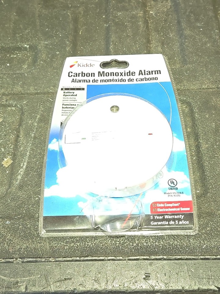 Kidde Carbon Monoxide Detector Alarm 9C05 Battery operated KN-COB-B New ...