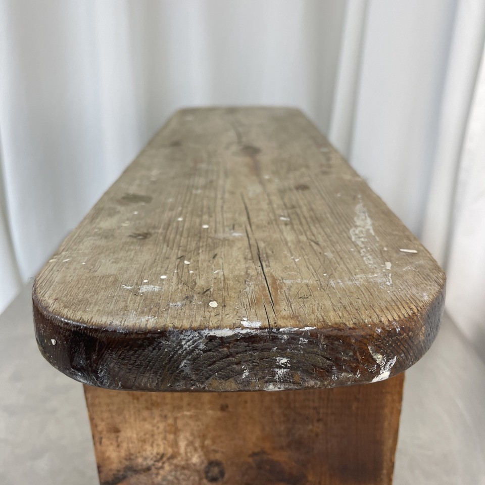 Vintage Wooden Step Stool DIY Gardening Kitchen Workshop Display Table ...