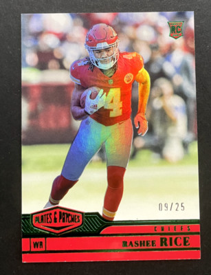 2023 Panini Plates & Patches - Rashee Rice #175 Kansas City Chiefs RC ...