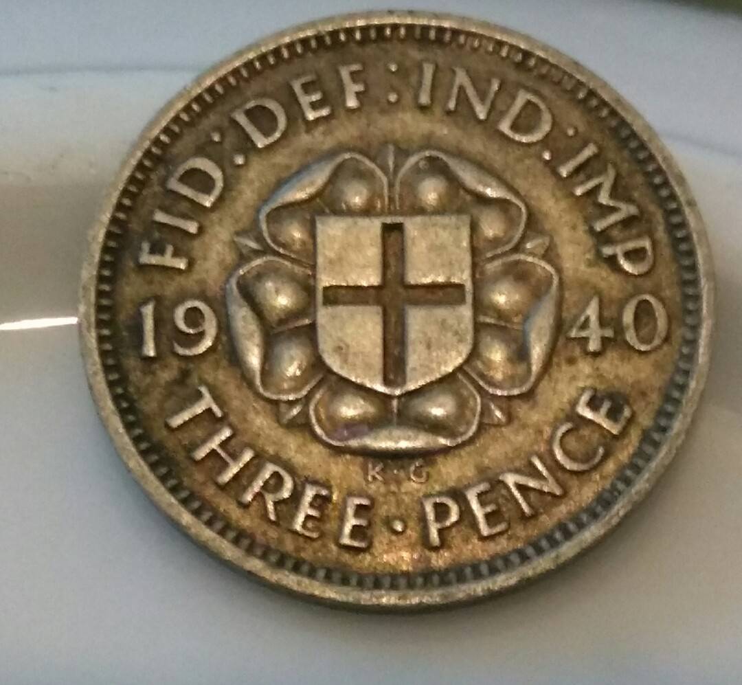 Antique Silver GEORGE V 1940 THREE PENCE COIN. | eBay UK