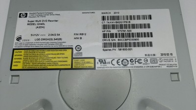HP GH40L DVD RW Super Multi DVD Rewriter Drive w/ LightScribe | eBay
