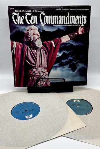 TEN COMMANDMENTS ORIGINAL SOUNDTRACK RECORDING-2 RECORD SET REISSUE ...