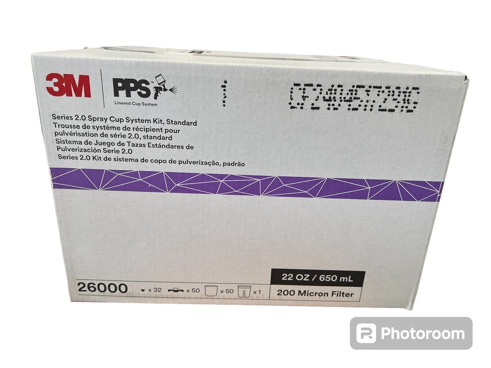 3M 26000 PPS 2.0 Spray Gun Cup, Lids and Liners Kit. | eBay