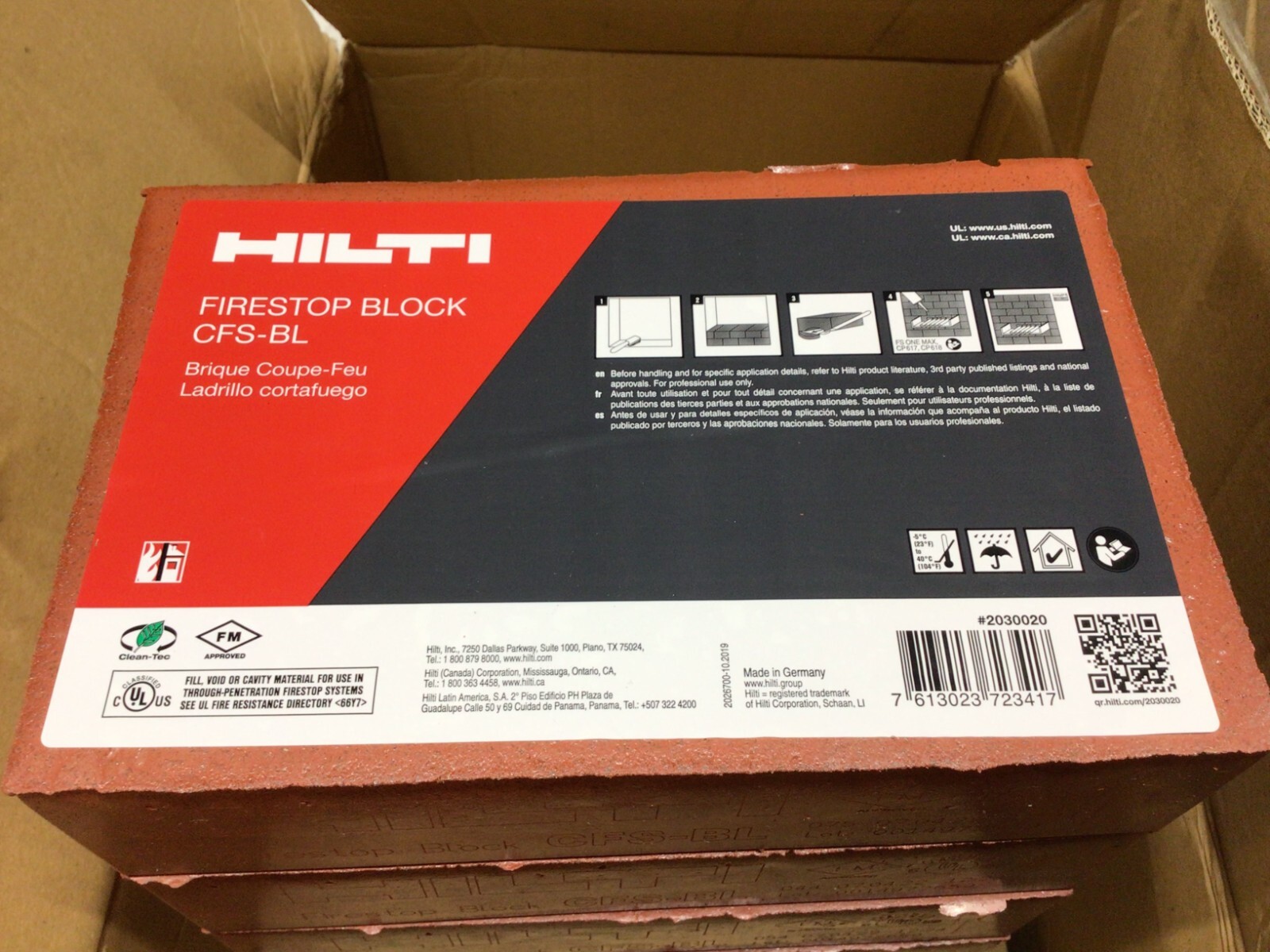 NEW Hilti CFS-BL Firestop Block Brick 2030020 - Lot of 20 | eBay