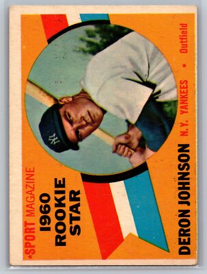 1959 Topps #134 Deron Johnson 1960 Rookie Star YANKEES | eBay