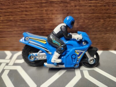 Vintage Hot Wheels Friction Motorcycle Bike Stunt Rider Blue And Yellow ...