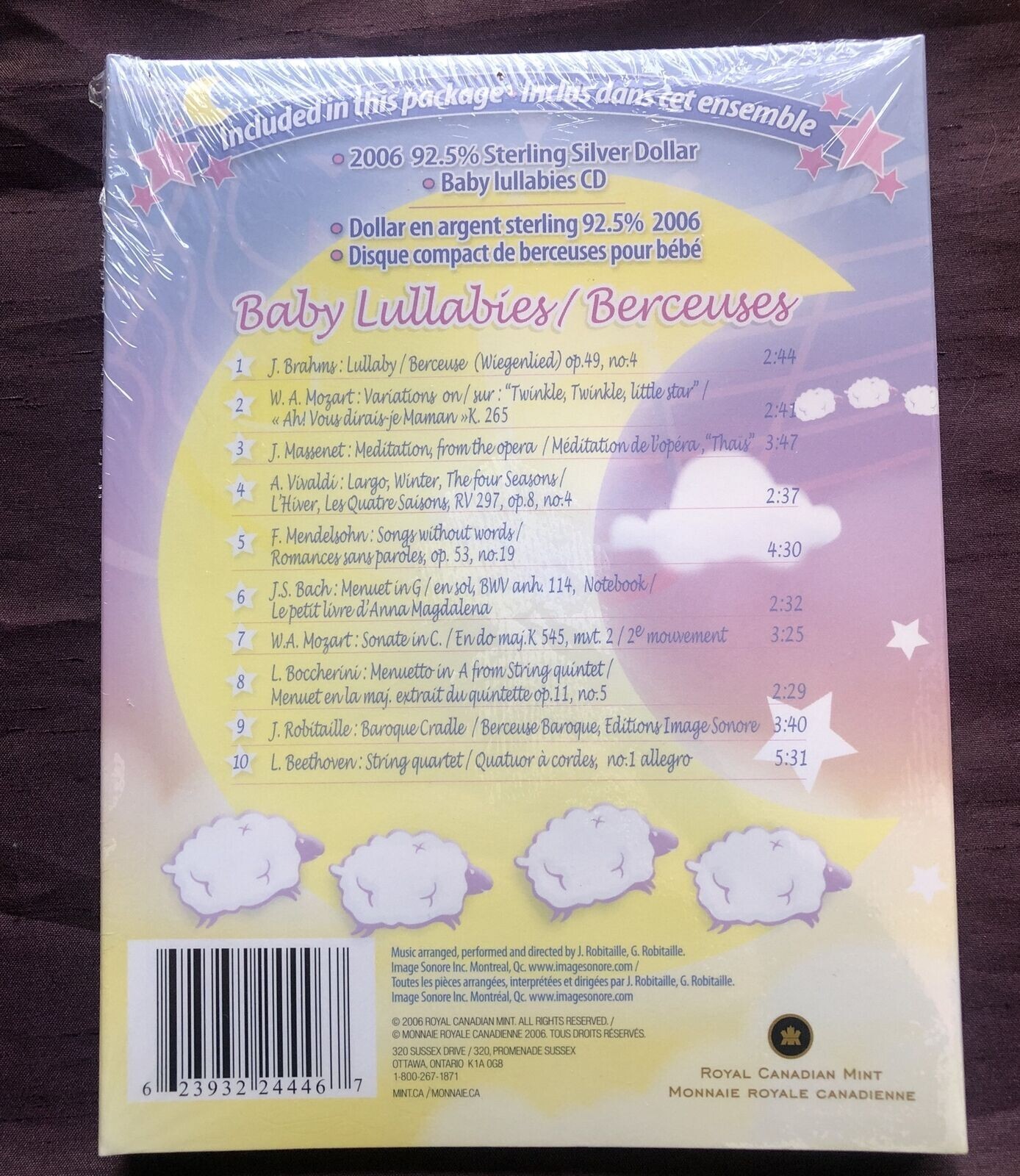 2006 Baby Lullabies CD & Silver Coin Set Royal Canadian Mint | eBay