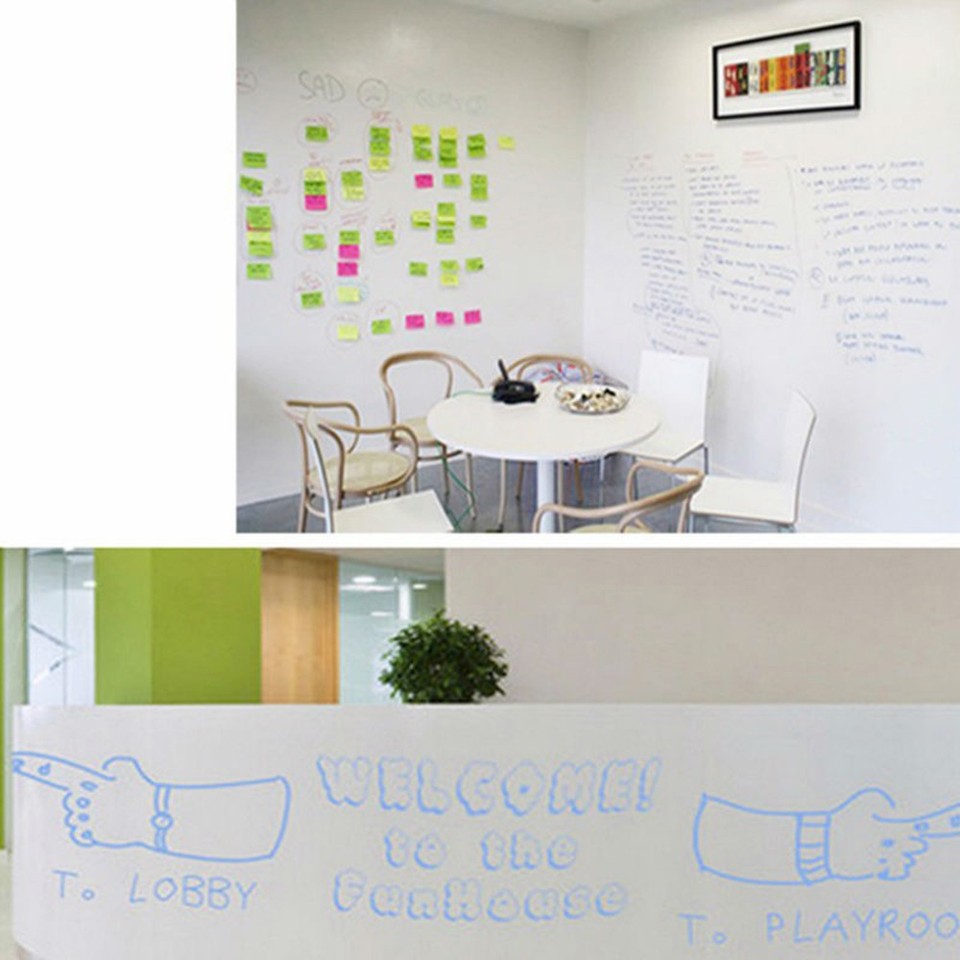 White Board Sticker Dry Erase Message Board Film Decal for Home and ...