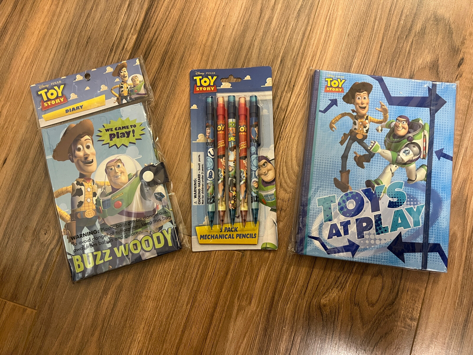 Toy Story Journal, Diary and Pencil Lot / 6 pencils, 1 Journal, 1 Diary ...