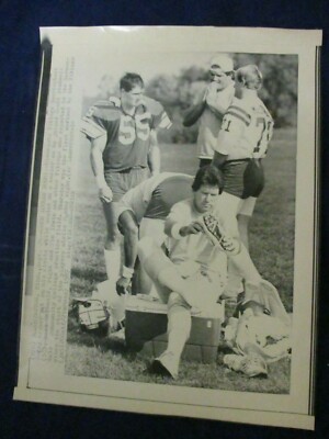 1987 NFL Strike Vikings Tommy Kramer & others practice Vintage Wire ...