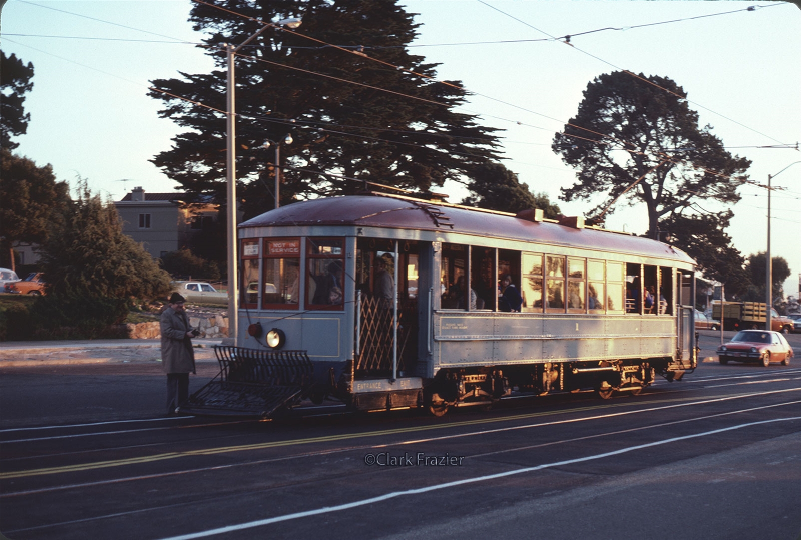 SF Muni 1 at St Francis Circle in San Francisco 1978 Original ...