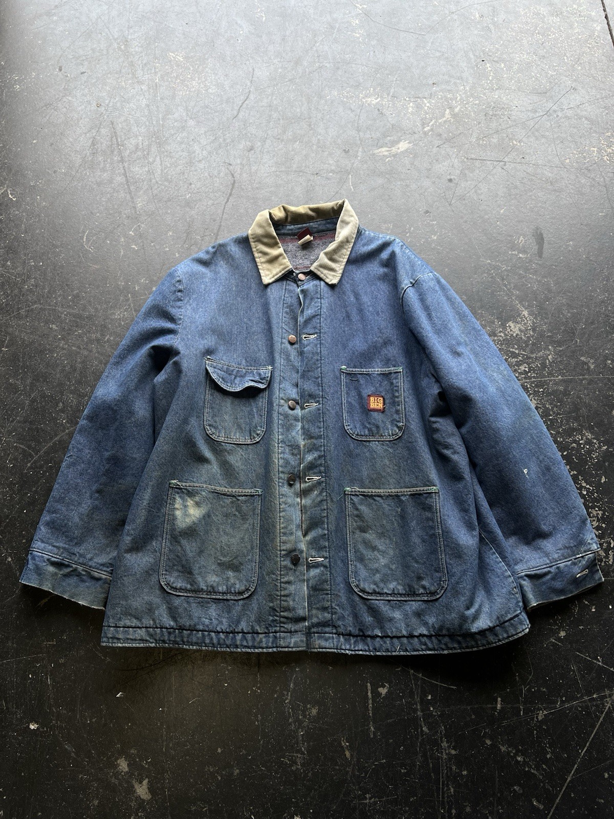Vintage Big Ben Blanket Lined Barn Chore Denim Coat J… - Gem