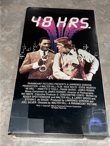 48 Hrs VHS (1988) Paramount Nick Nolte Eddie Murphy ***EUC*** | eBay