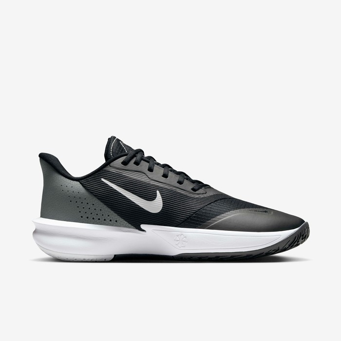 Nike Precision 7 Basketball Shoes Sneakers Black White Grey Men's 10 ...