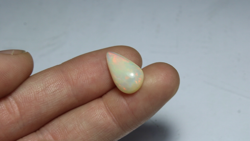 Certification Natural Ethiopian Opal Stone Multi Galaxy Fire opal Cab 3 ...