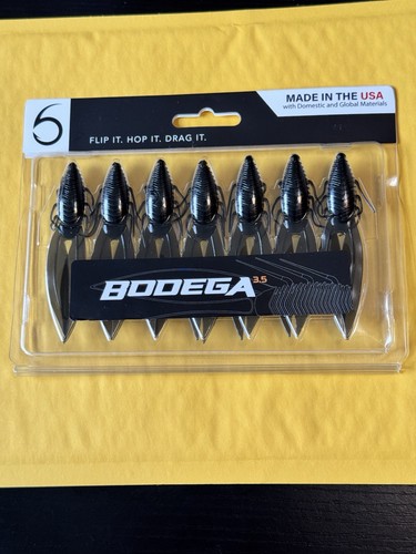 “New Size” 6th Sense Bodega 3.5” Creature Swimbait Black | eBay