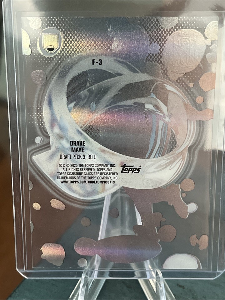 2024 DRAKE MAYE Topps Signature Class Fluidity Acetate Case Hit #F-3 ...