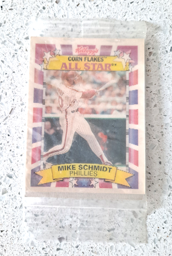 1992 Kellogg's Corn Flakes All Star Mike Schmidt Phillies Baseball Card ...