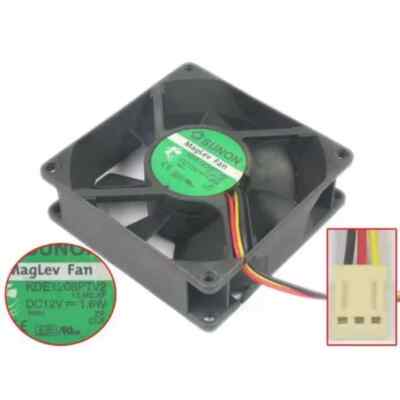 SUNON KDE1208PTV2 13.MS.AF Server Cooling Fan DC 12V 1.6W 80x80x25mm 3 ...