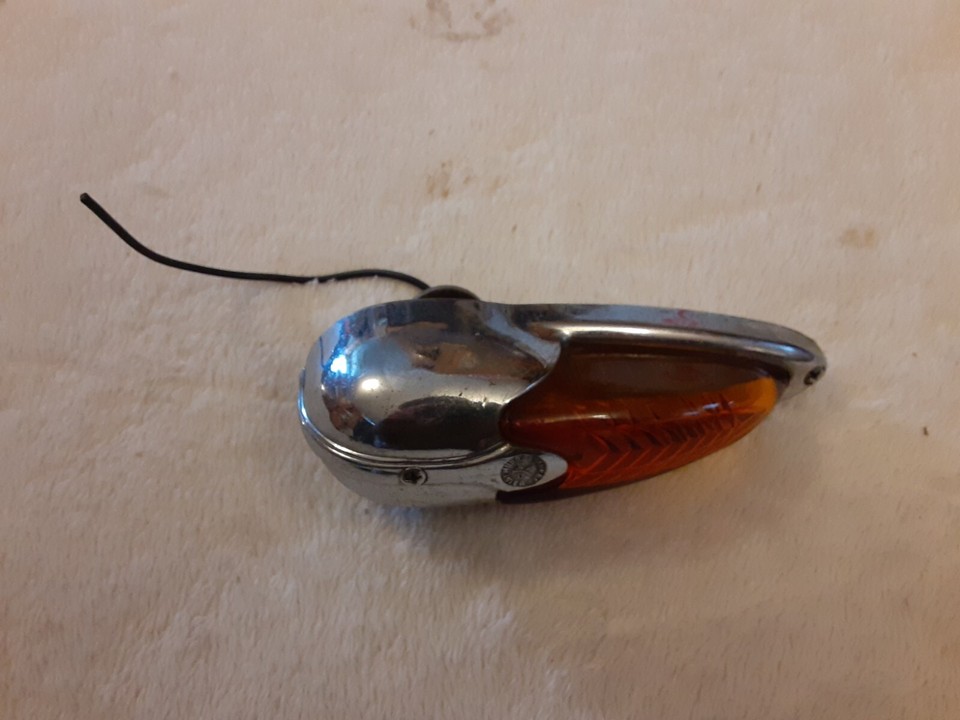 Vintage Yankee Turn Master Amber Glass Turn Signal Light Rat Hot Rod ...