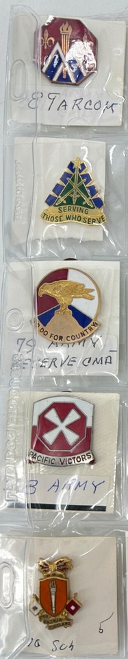 20 Assorted Army Crests DUI DI ARCOM Infantry School ADA SH57 | eBay