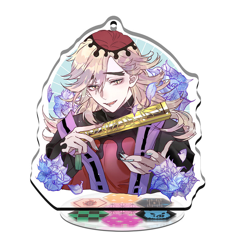 Demon Slayer Douma Desktop Stand Figure Keychain Pendant Anime Cosplay ...