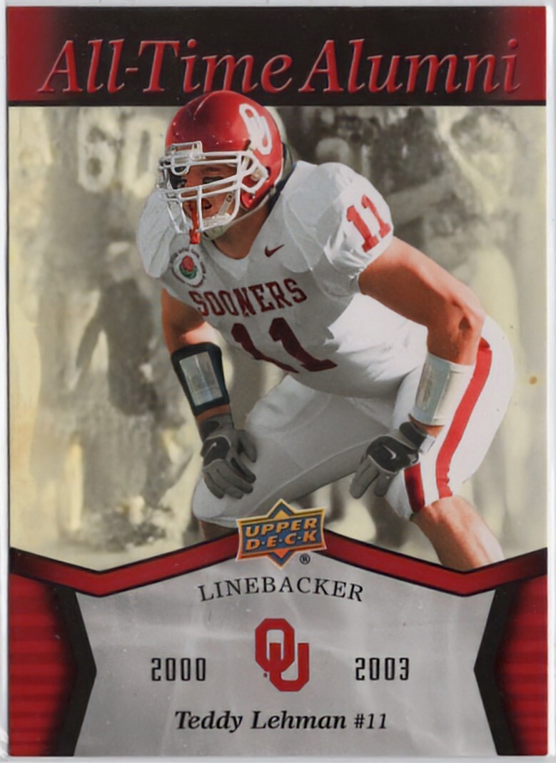 2011 Upper Deck University of Oklahoma Alumni Teddy Lehman Card #ATA-TL ...