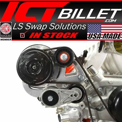 LS Truck R4 A/C Air Conditioner Compressor Bracket Kit SUV LSX AC (LS3 ...