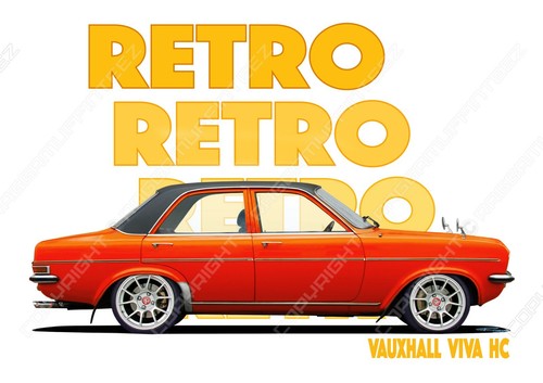 VAUXHALL VIVA HC t-shirt. RETRO. CLASSIC CAR. MODIFIED. OLD SKOOL. | eBay