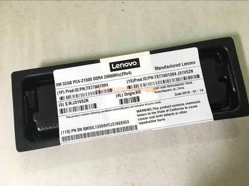 ONE Lenovo / IBM 01DE974 7X77A01304 32GB 2Rx4 DDR4 PC4-2666V | eBay ...