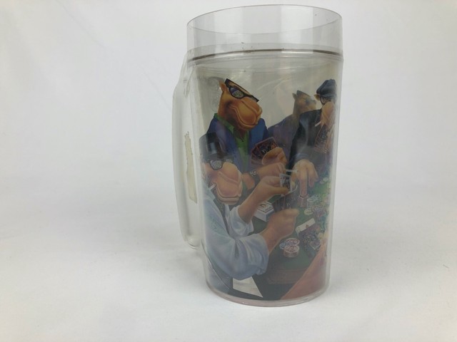 Vintage Camel Cigarettes Joe Cool Playing Pool Insulated ThermoServ Mug ...