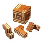 Cubo - Bambú - 7 Piezas Del Puzzle - Juego de Ingenio | eBay
