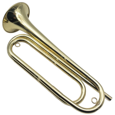Regiment Bugle-Brass-Key of G/F-Padded Case-Quality 7C Silver Plated ...
