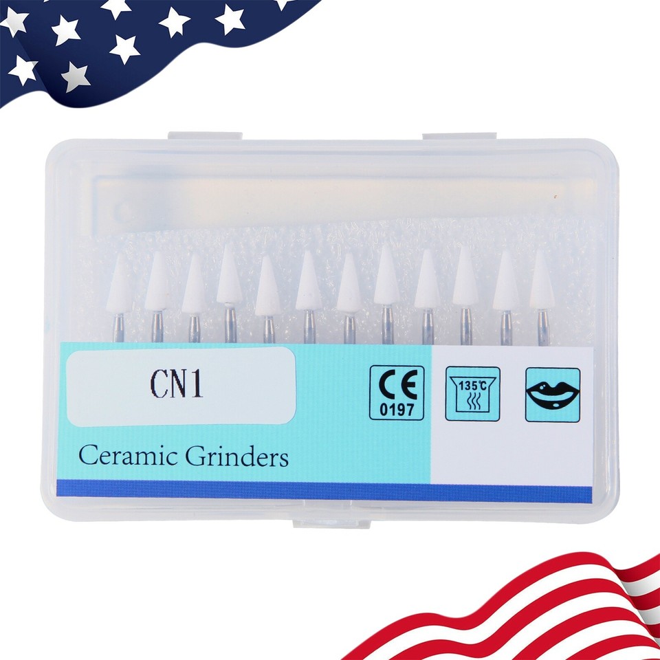 Dental White Polishing Stones Cone shape FG bur Arkansas Stone CN1 | eBay