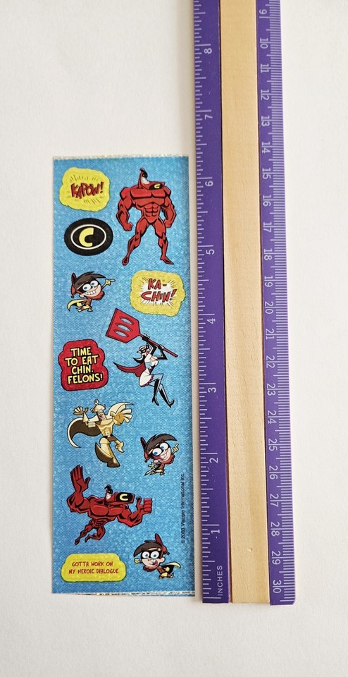 Vtg Sandylion Stickers Strip Fairly OddParents The Crimson Chin Timmy ...
