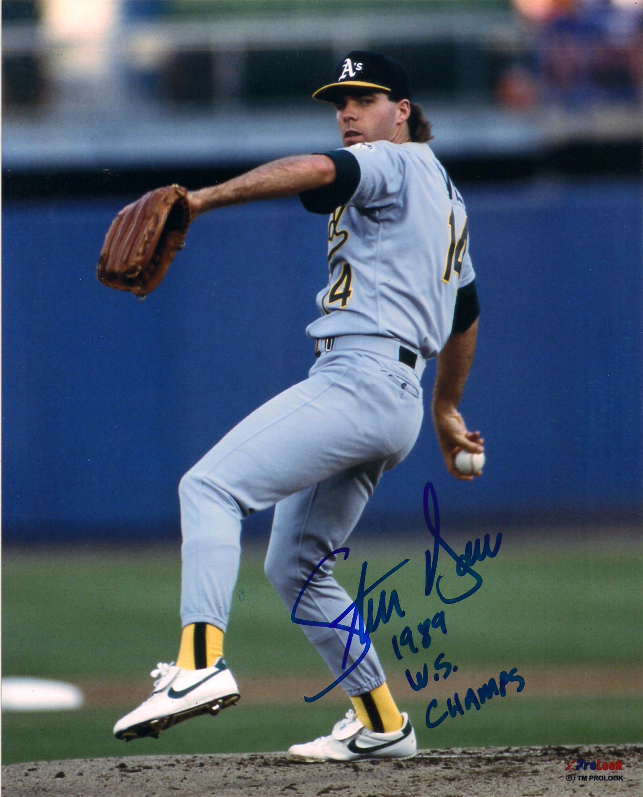 STORM DAVIS OAKLAND A'S 1989 W.S. SIGNED AUTOGRAPHED 8X10 PHOTO W/COA ...