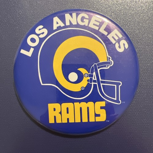VINTAGE NFL LOS ANGELES RAMS FOOTBALL PIN BUTTON PINBACK LARGE | eBay