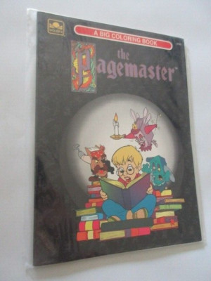 Golden Books coloring book The Pagemaster | eBay