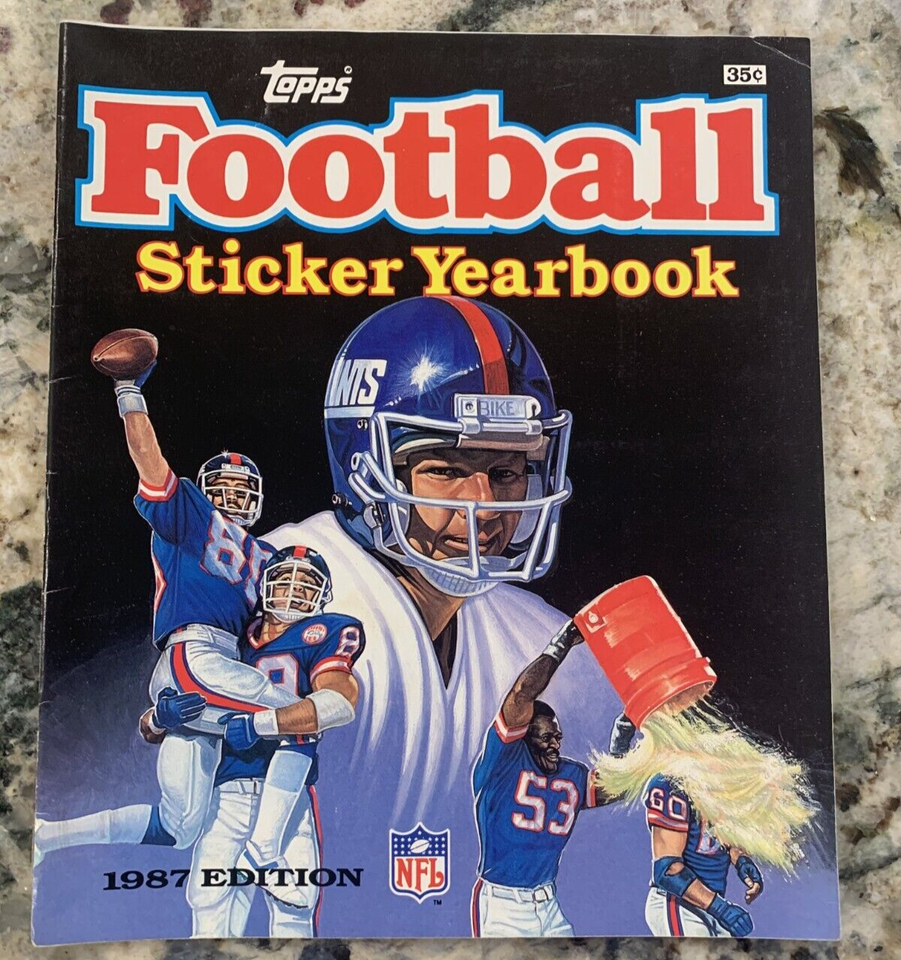 Topps Baseball Sticker Album 1986 1987 1988 1989 Football 1987! Panini ...