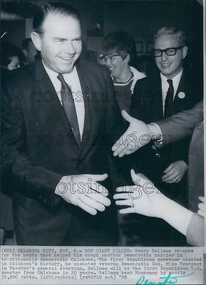 1968 Oklahoma Governor Henry Bellmon Press Photo | eBay