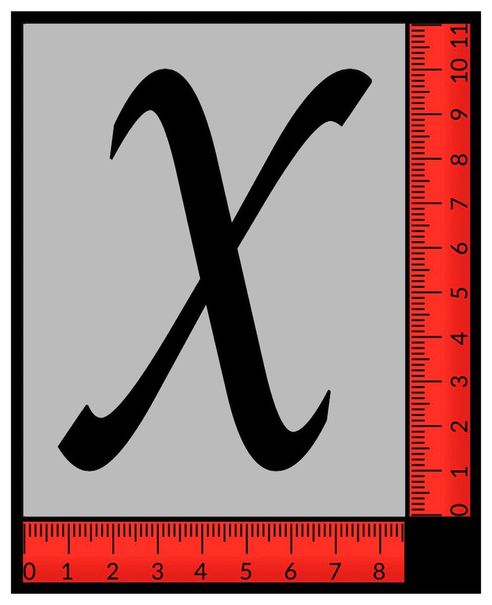 Calligraphy Letter X